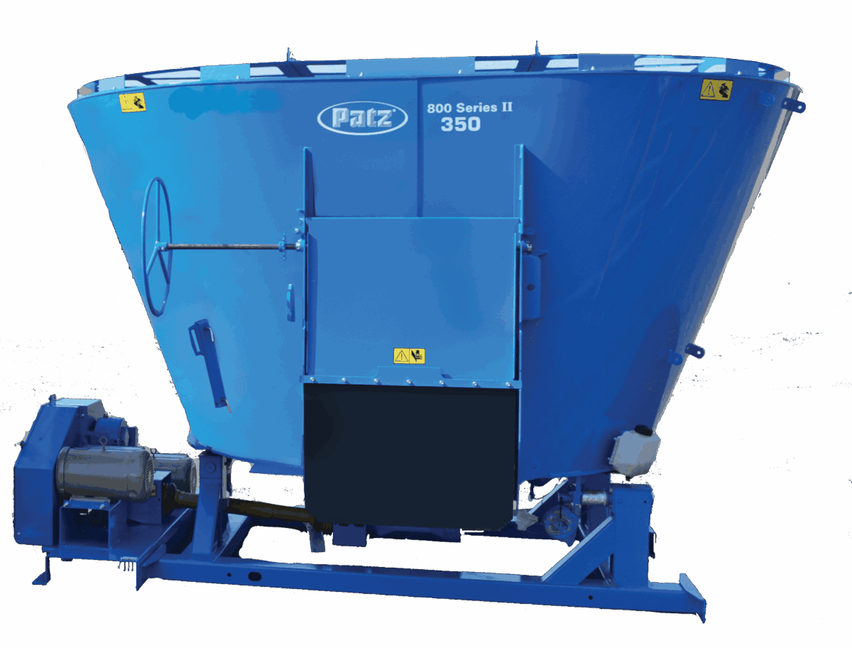800 Series II Single Screw Stationary TMR Vertical Mixer - Patz Corporation