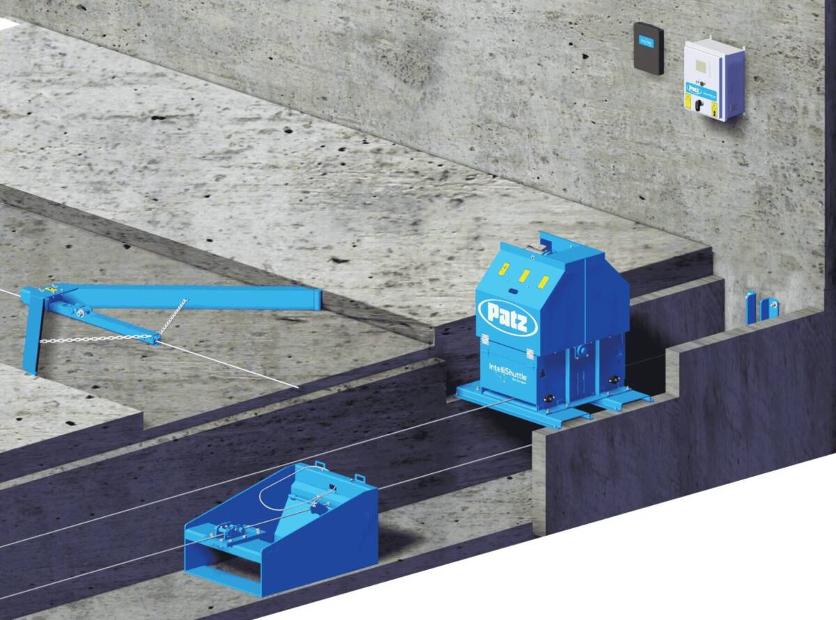 IntelliShuttle® Box Alley Scraper - Patz Corporation